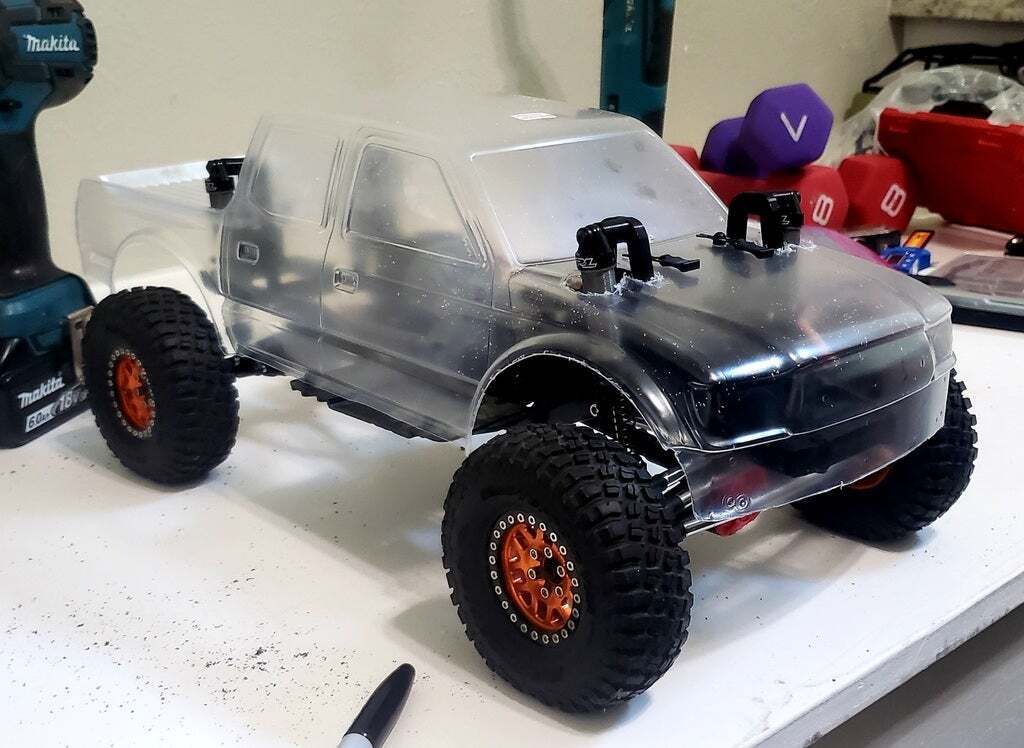 Free STL file Body Mount Add-on for Long travel shock mounts for Axial ...