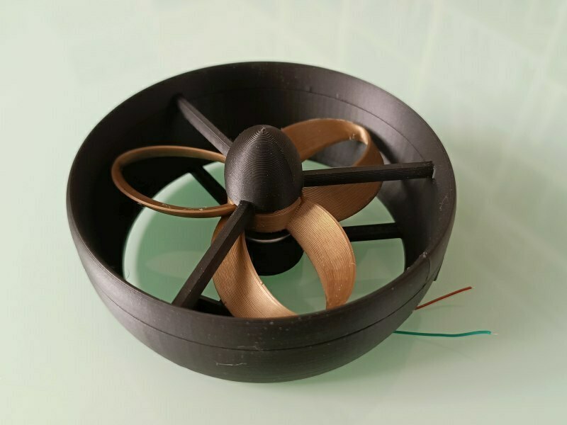 💾 Toroidal Turbine Desktop USB Fan・Free 3D File for ・Cults