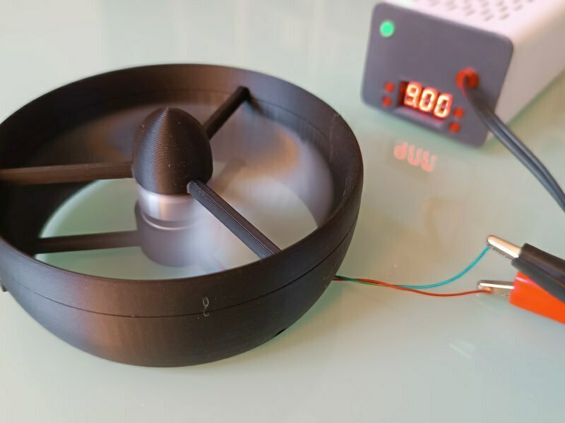 💾 Toroidal Turbine Desktop USB Fan・Free 3D File for ・Cults