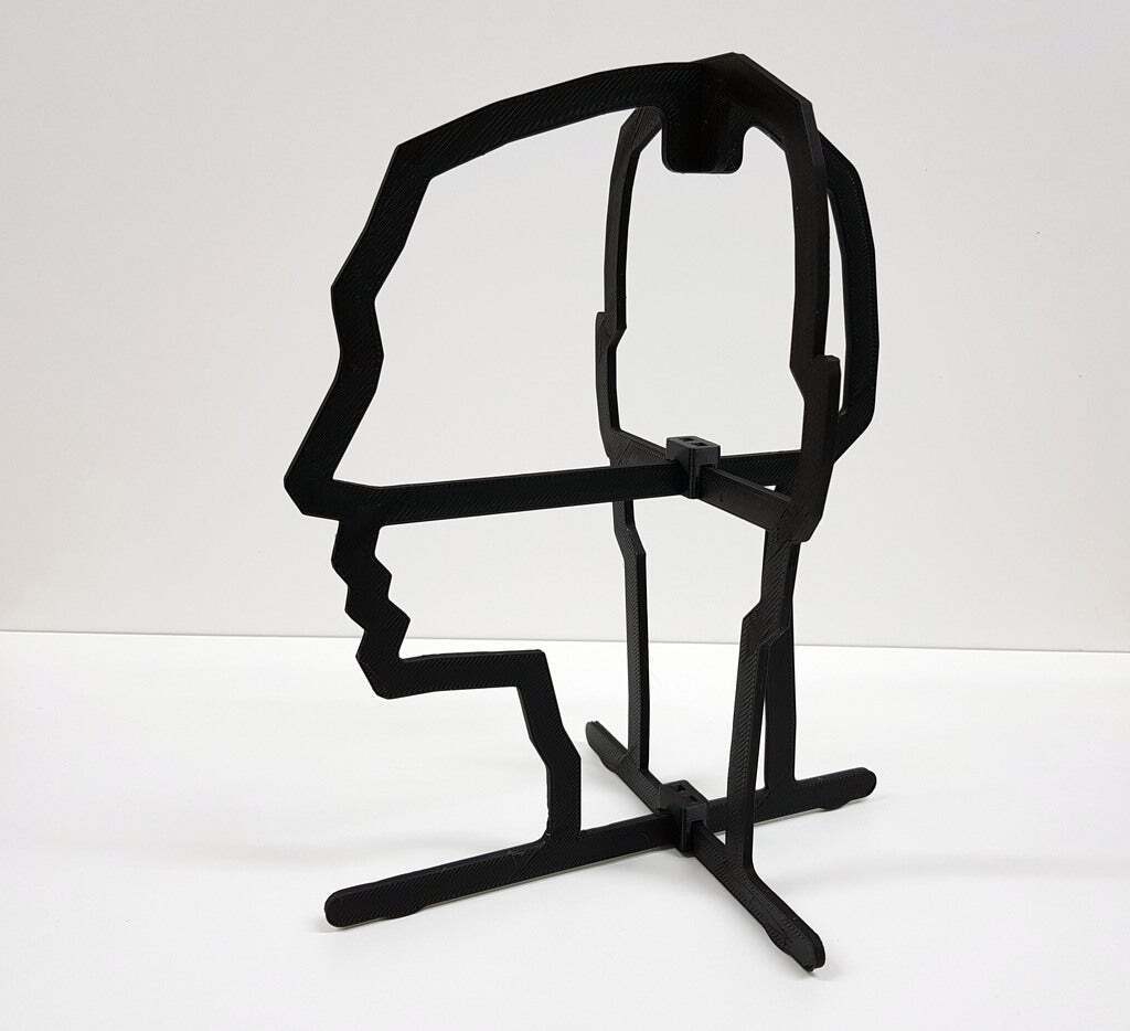 🎩 Cosplay Mask, Hat and Wig Stand・Free STL File for ・Cults