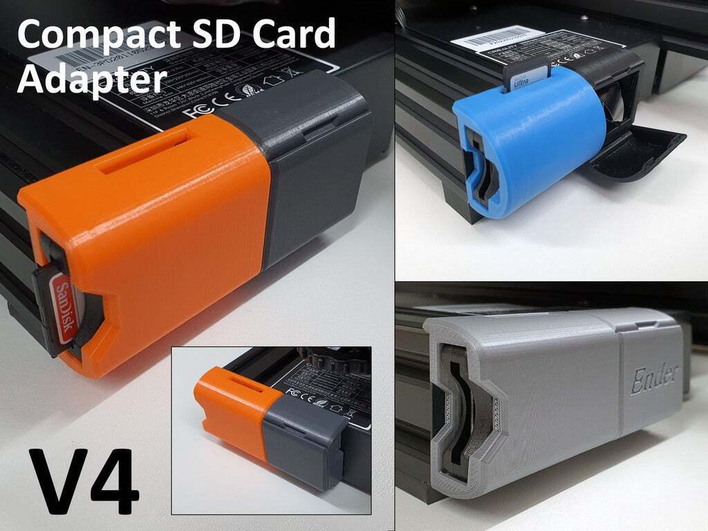 🔧 Ender 3 Pro V2 Compact SD Card Adapter Housing V4・Free STL File for ...