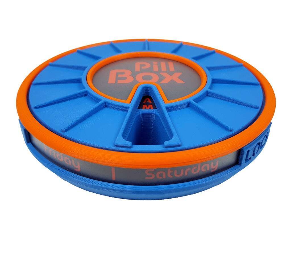 Free STL file Pill Box with AM PM Apertures V3 - It's Personal! 💊 ・3D ...