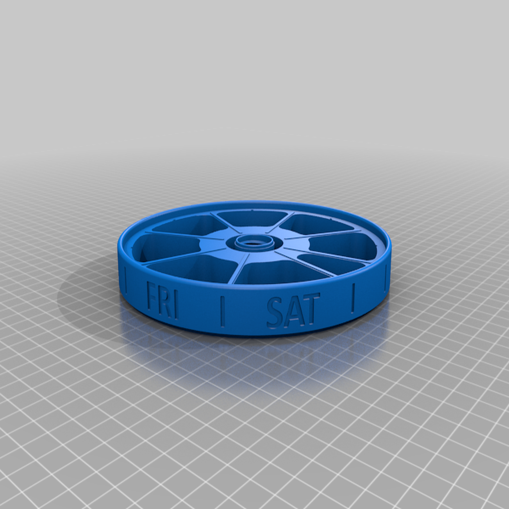 Free STL file Pill Box with AM PM Apertures V2\V2_2 💊 ・3D printer ...