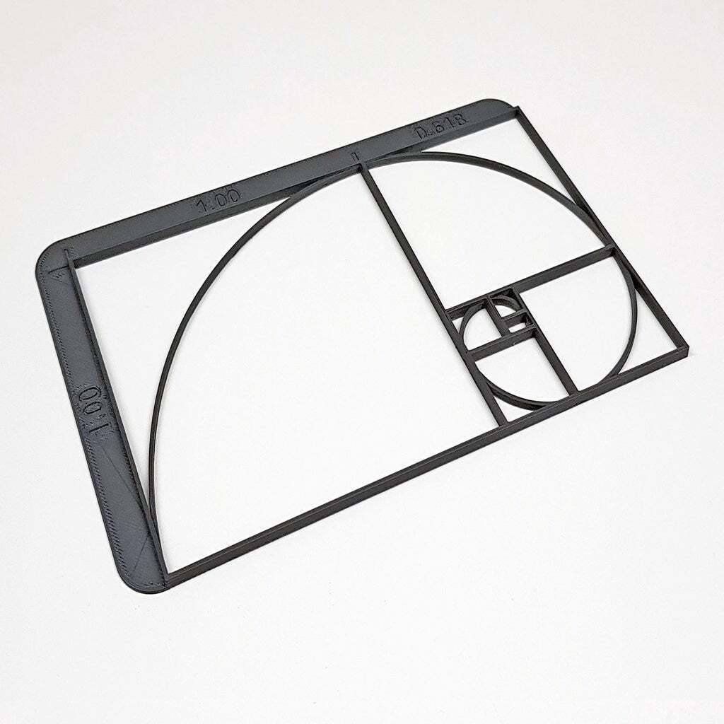Free STL file Golden Ratio Template for Photographers Designers Artists ...