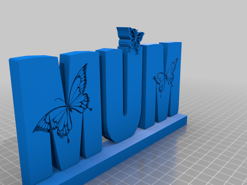 🧞‍♂️ MUM AND NAN LETTER 3D BOARD・Free STL File for ・Cults