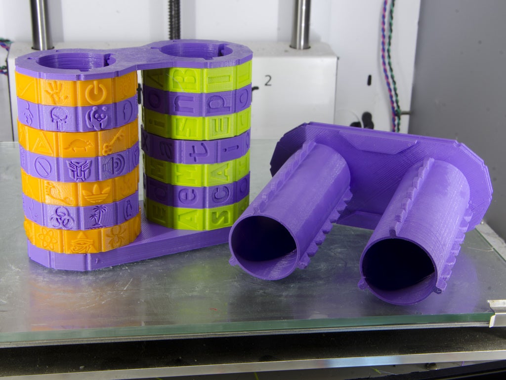 Archivo STL gratis Caja fuerte de doble combinación 00 (Cryptex) 🏠 ・Modelo para descargar y ...