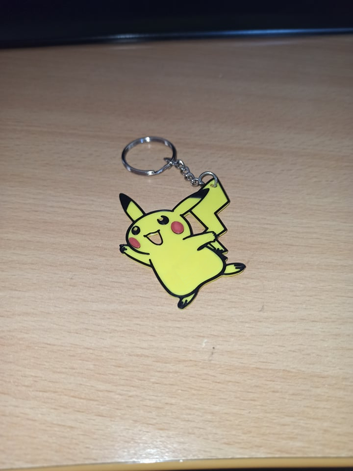 STL file Keychain Pikachu 🗝️ ・3D printing model to download・Cults