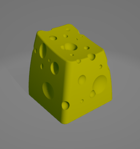 STL file keycap cheese 🧀 ・3D printable model to download・Cults