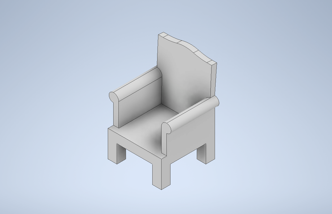 🥈 1/200 Titanic 2nd Class Smoking Room Furniture・ STL File for ・Cults