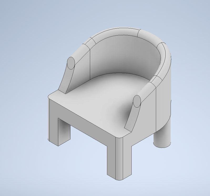 🥈 1/200 Titanic 2nd Class Smoking Room Furniture・ STL File for ・Cults