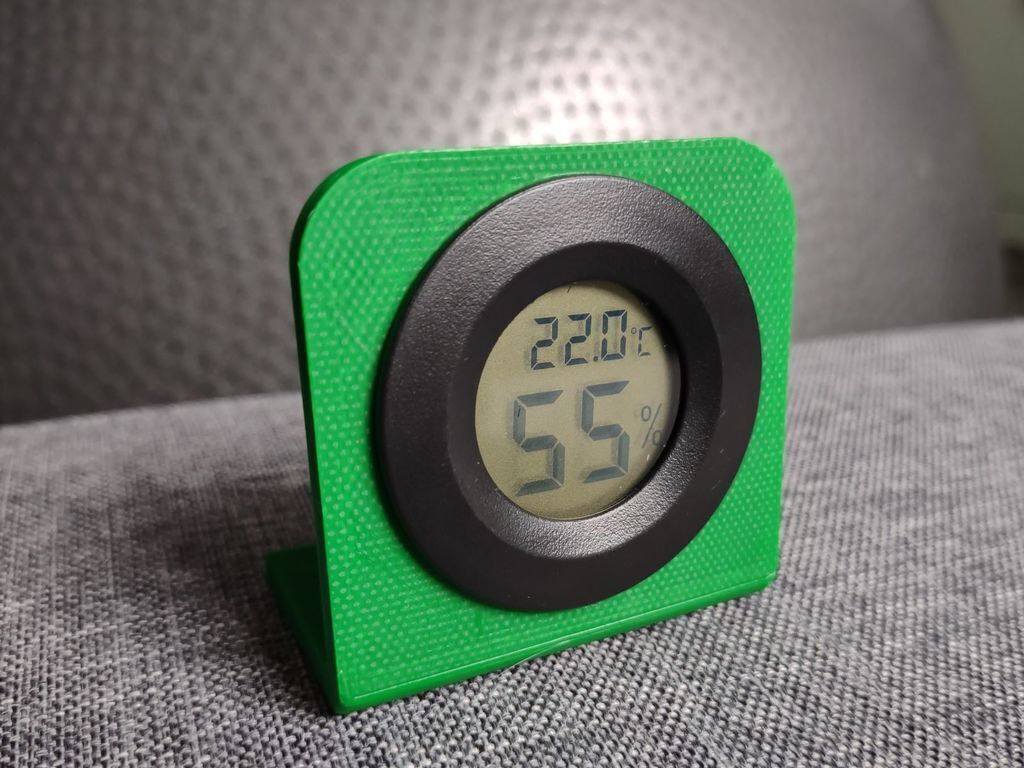Free STL file temperature humidity-meter stand (round) 🏠 ・3D printer ...