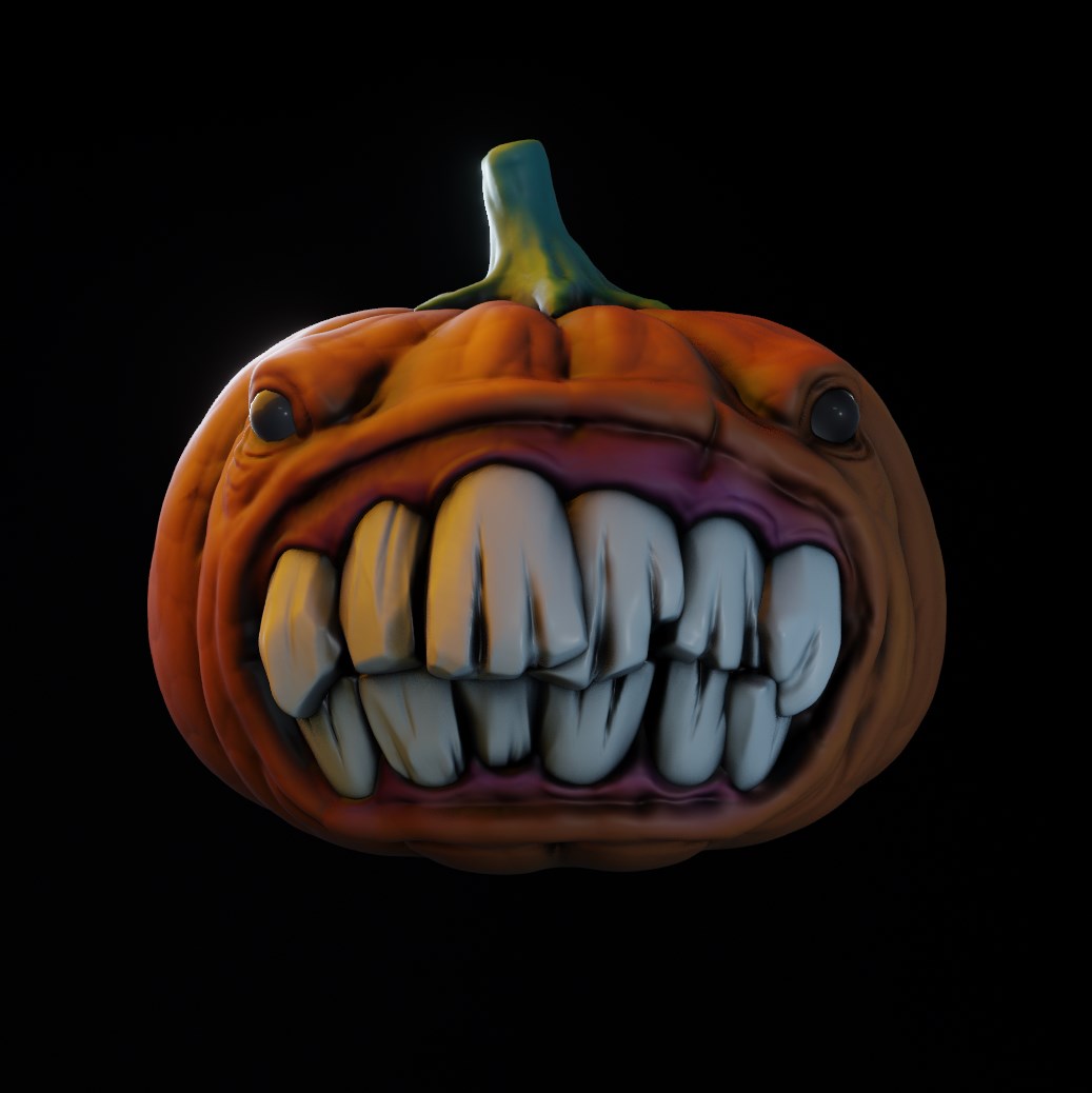 STL file Angry Halloween Pumpkin 😡 ・3D printing template to download・Cults