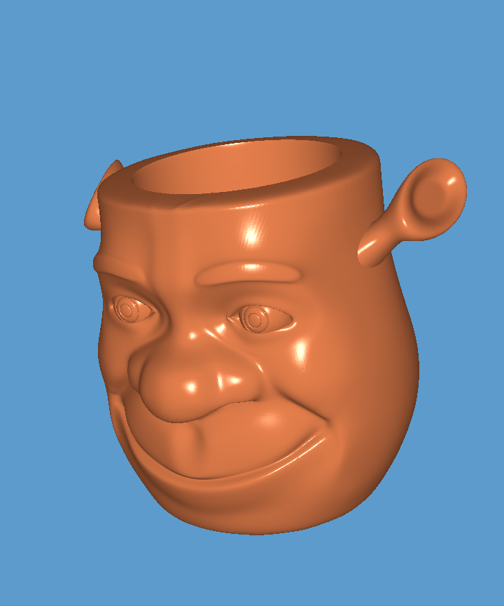 🪴 Shrek Pot・ STL File for 3D printing・Cults