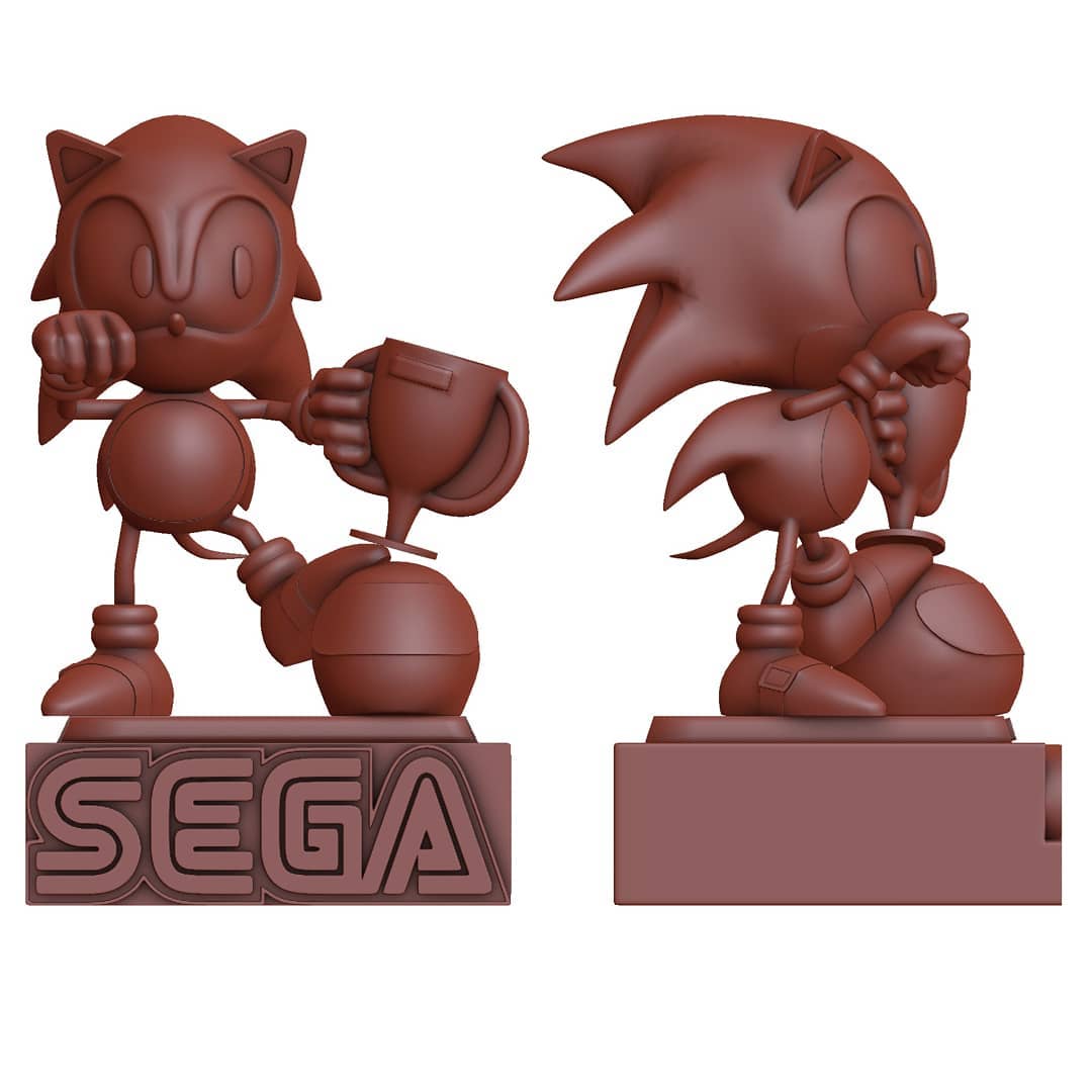 STL file Sonic Trophy 🏆・Template to download and 3D print・Cults