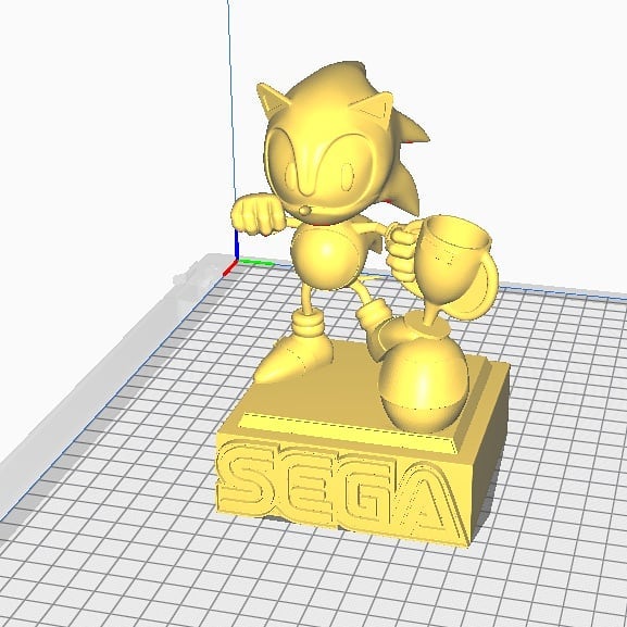STL file Sonic Trophy 🏆・Template to download and 3D print・Cults