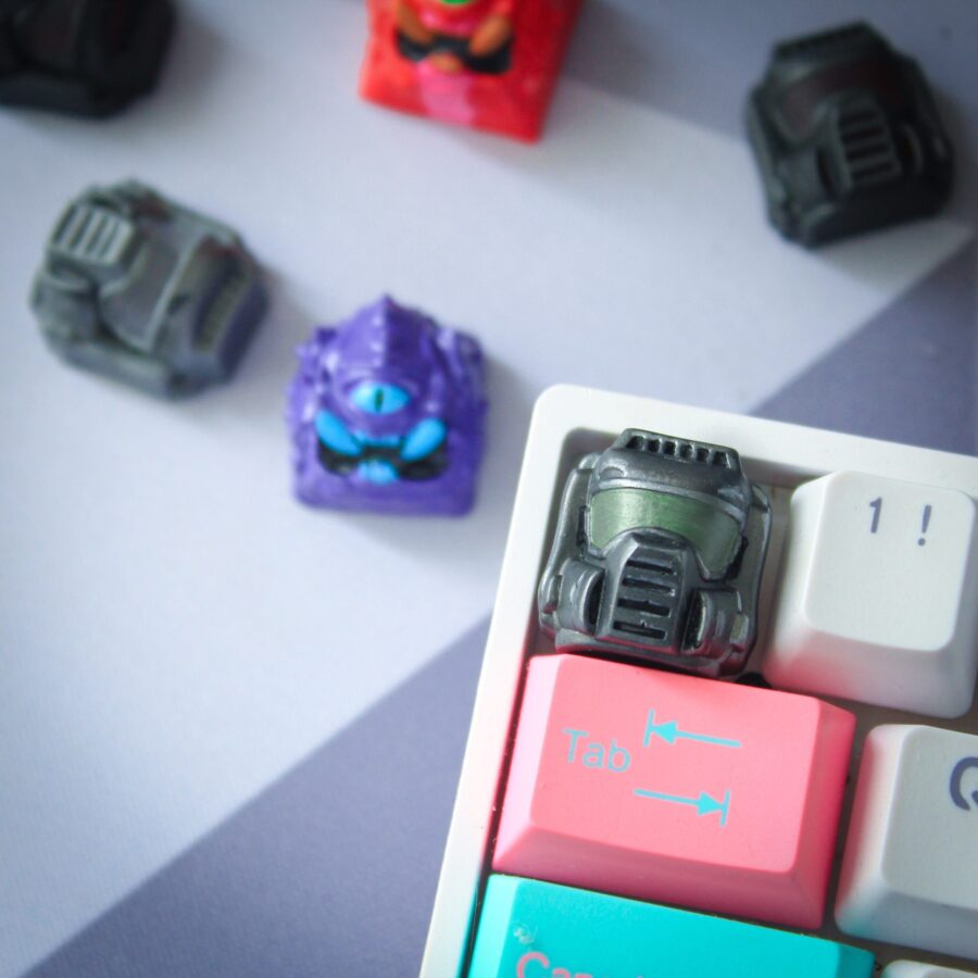 Archivo STL Doom Marine Keycap 🪖 ・Modelo para descargar e imprimir en ...