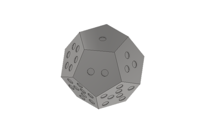 Archivo STL DADO DE 12 LADOS BRAILLE 🎲 ・Plan imprimible en 3D para ...