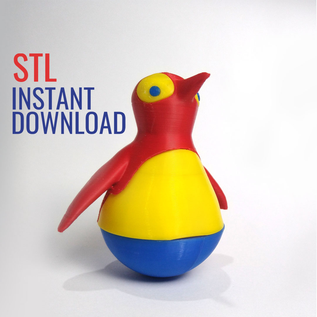 🐧 Penguin Balance Toy・ STL File for ・Cults