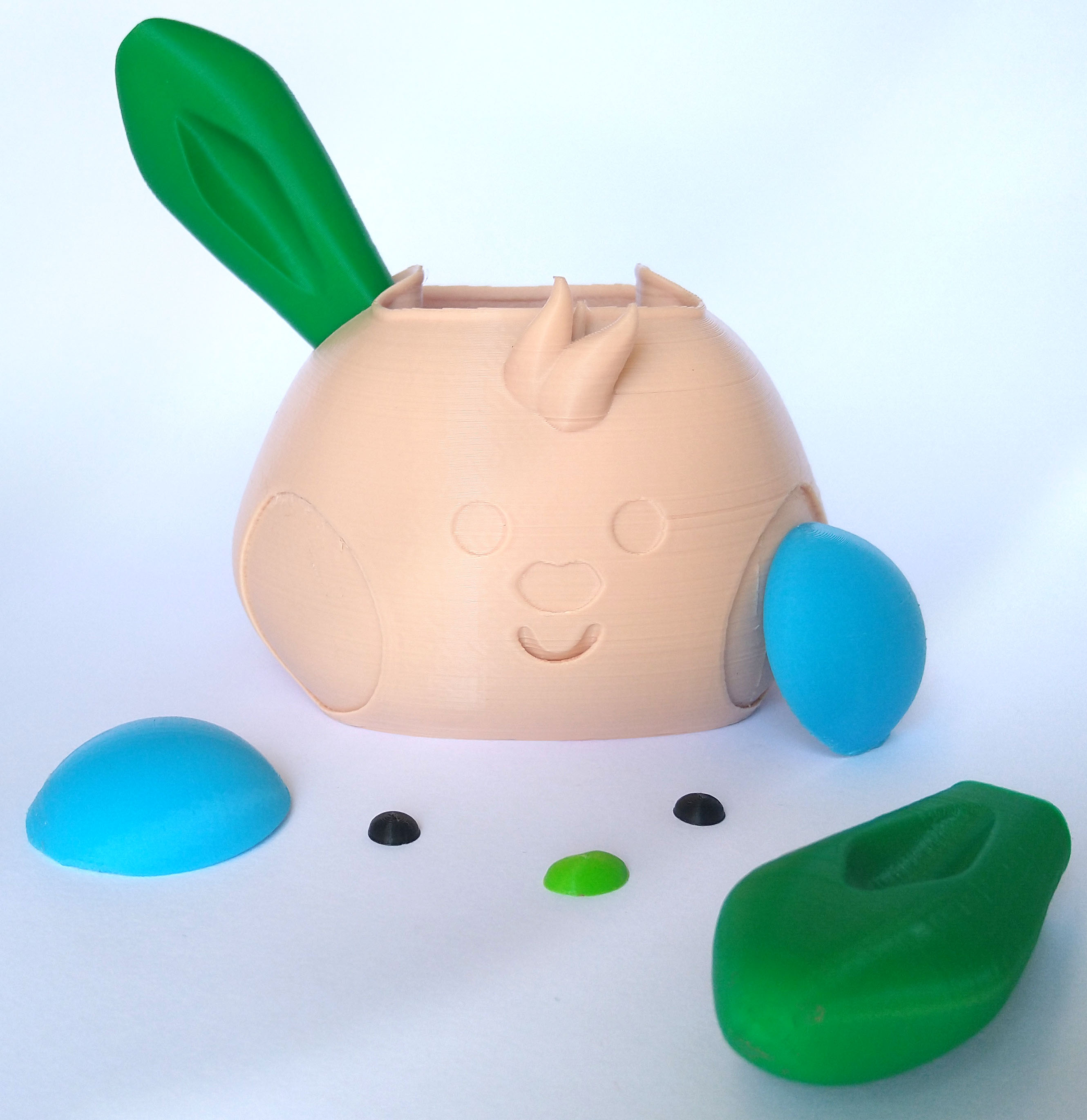 STL file CUTE BUNNY PENHOLDER 🐇 ・3D printable model to download・Cults