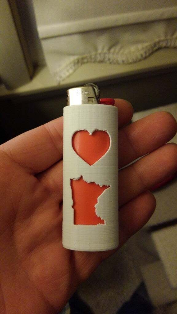 🎭 MN Cutout Lighter Case v2・Free STL File for ・Cults