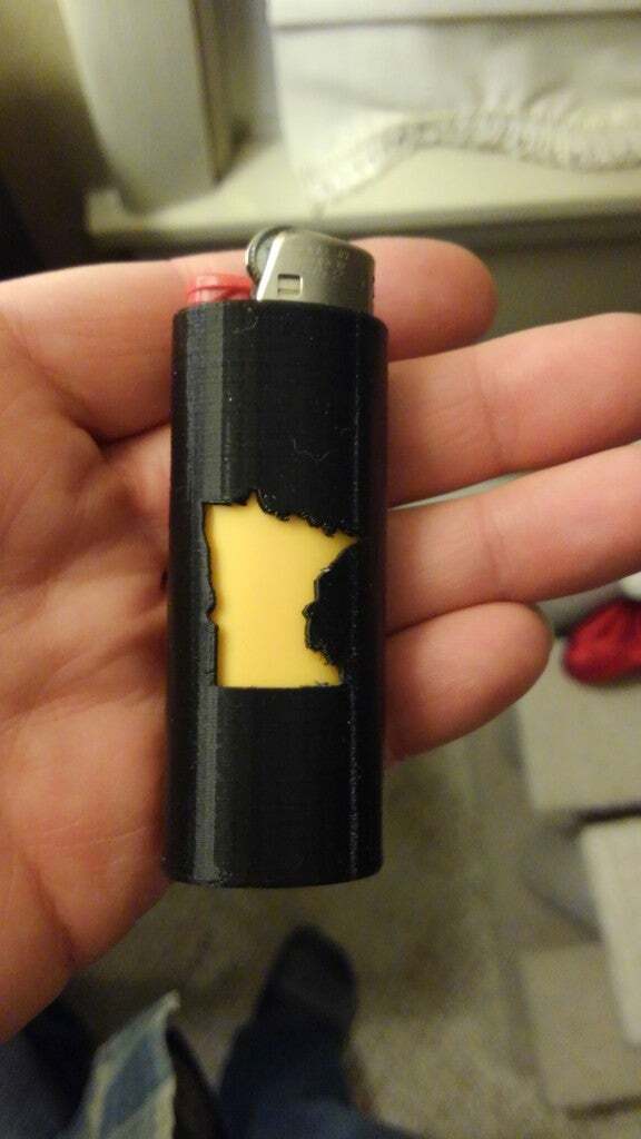 🎭 MN Cutout Lighter Case v2・Free STL File for ・Cults