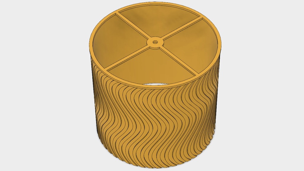 Free 3D file Wavy Lamp Shade 🔦 ・Template to download and 3D print・Cults