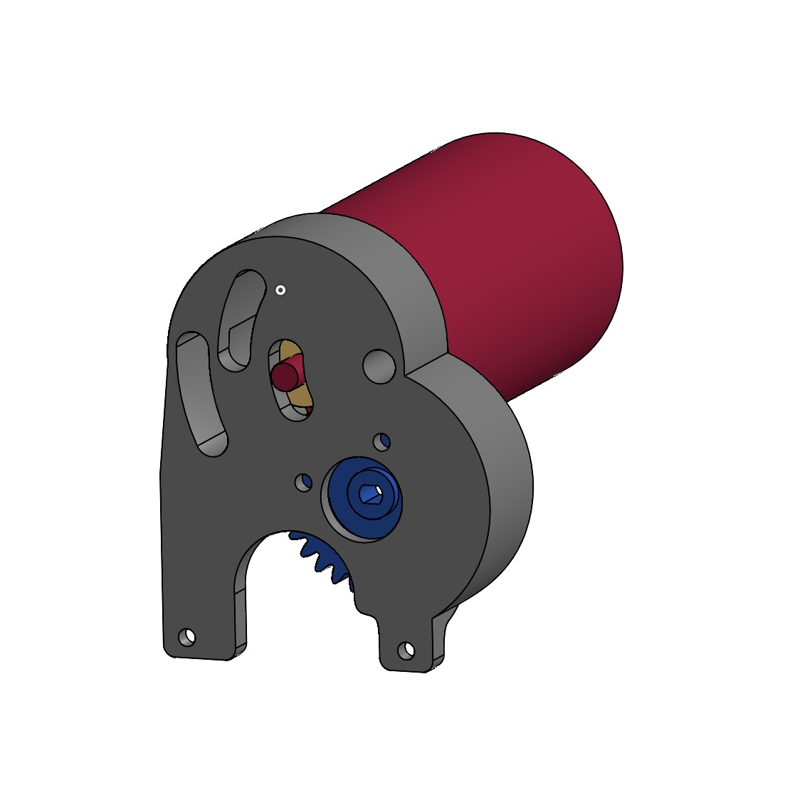 🚗 SCX24 Surpass 2030/2040 brushless motor mount・ STL File for ・Cults