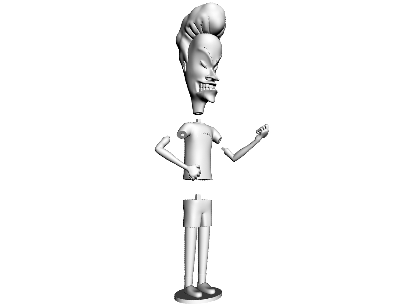 STL file Beavis and Butthead 🪨 ・3D printable model to download・Cults