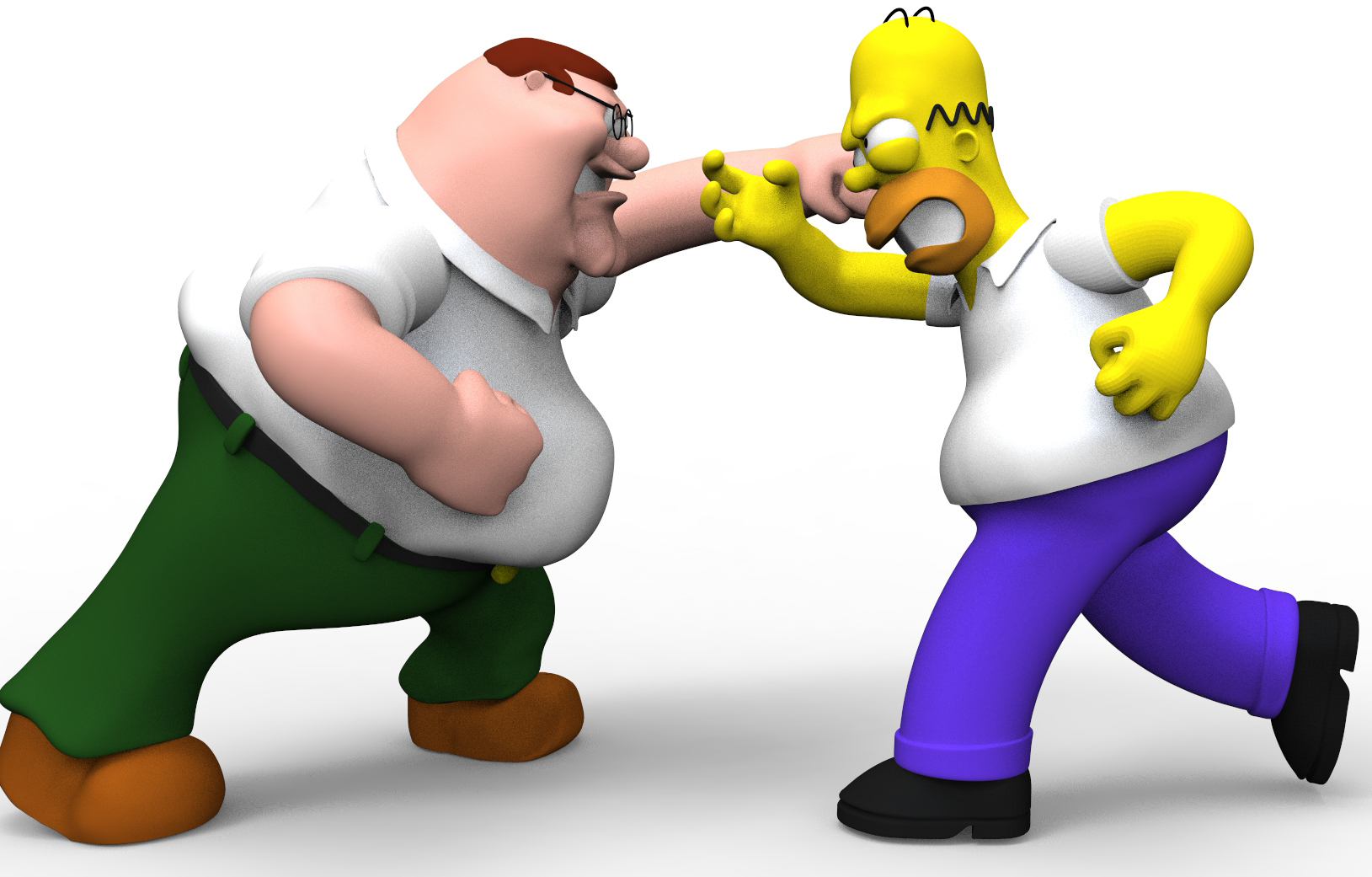 STL file Homer vs Peter Griffin 🦅 ・3D printer design to download・Cults