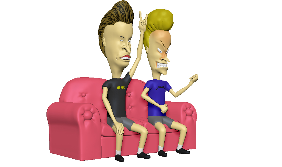 STL file Beavis and Butthead 🎨 ・3D printable model to download・Cults