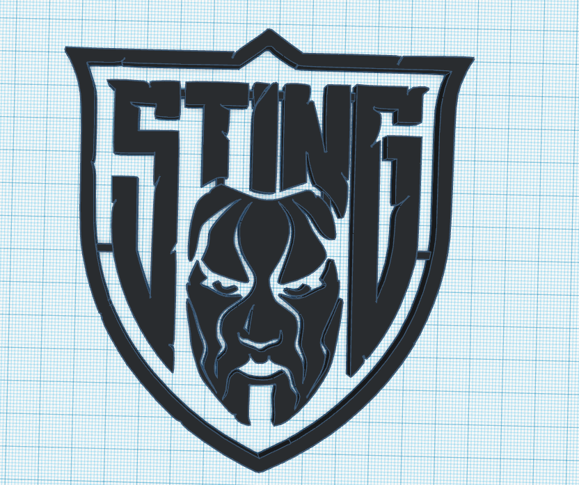 🎨 The Icon Sting Logo・ STL File for ・Cults