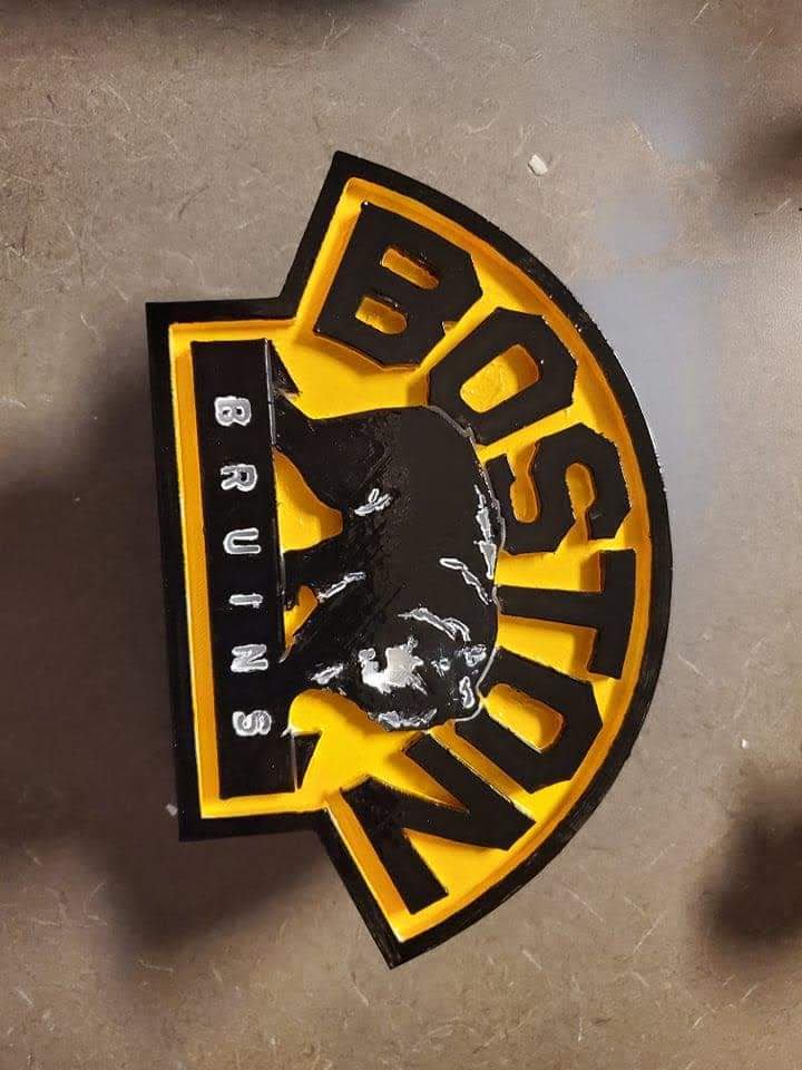 STL file Boston Bruins with Bear 🐻 ・3D printable model to download・Cults