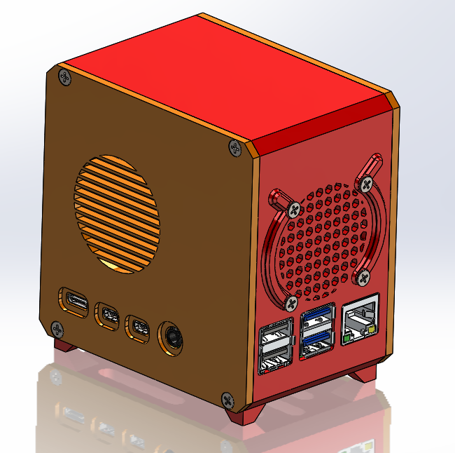 STL file Case of Raspberry pi 4B 📱 ・3D printable model to download・Cults
