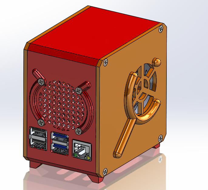 STL file Case of Raspberry pi 4B 📱 ・3D printable model to download・Cults