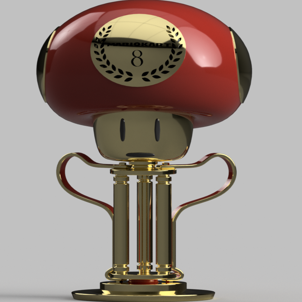 Free STL file Mario Kart 8 first gold trophy 🏆 ・3D printable model to ...