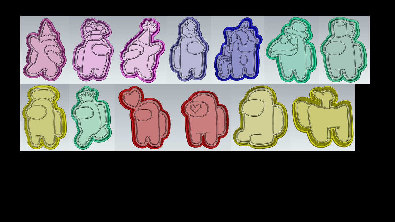 Free 3D file among us 16 are among us 👽 ・3D printable design to ...