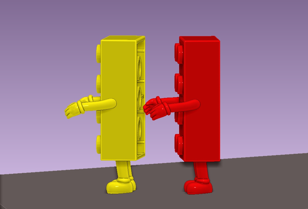 STL file Let Go Lego Characters 🧱 ・Template to download and 3D print・Cults
