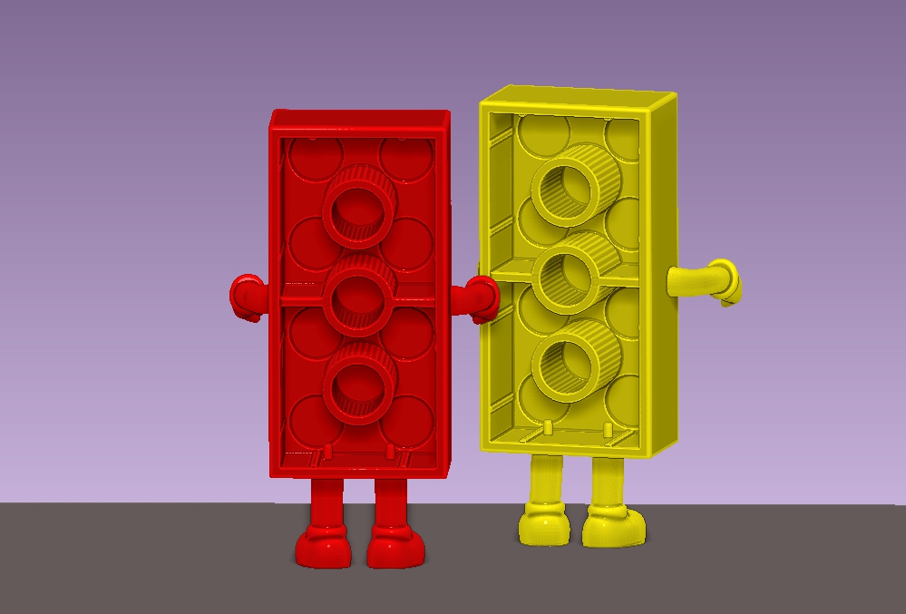 STL file Let Go Lego Characters 🧱 ・Template to download and 3D print・Cults