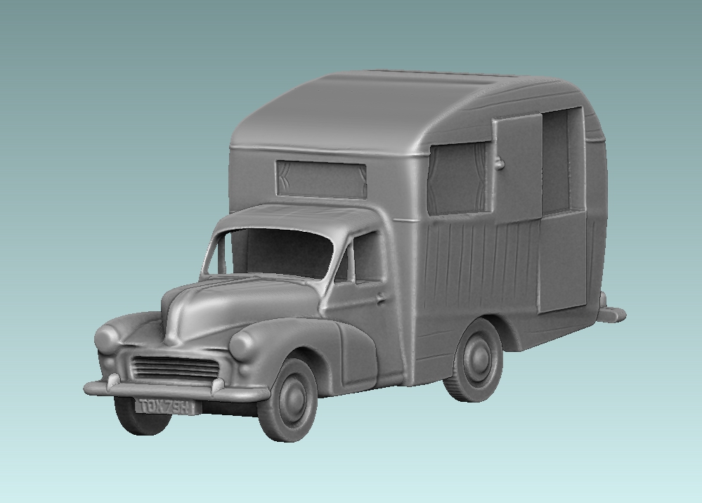 arquivo STL 1970 Morris Minor Caravan - Billy el caracol 🎨 ・modelo de ...
