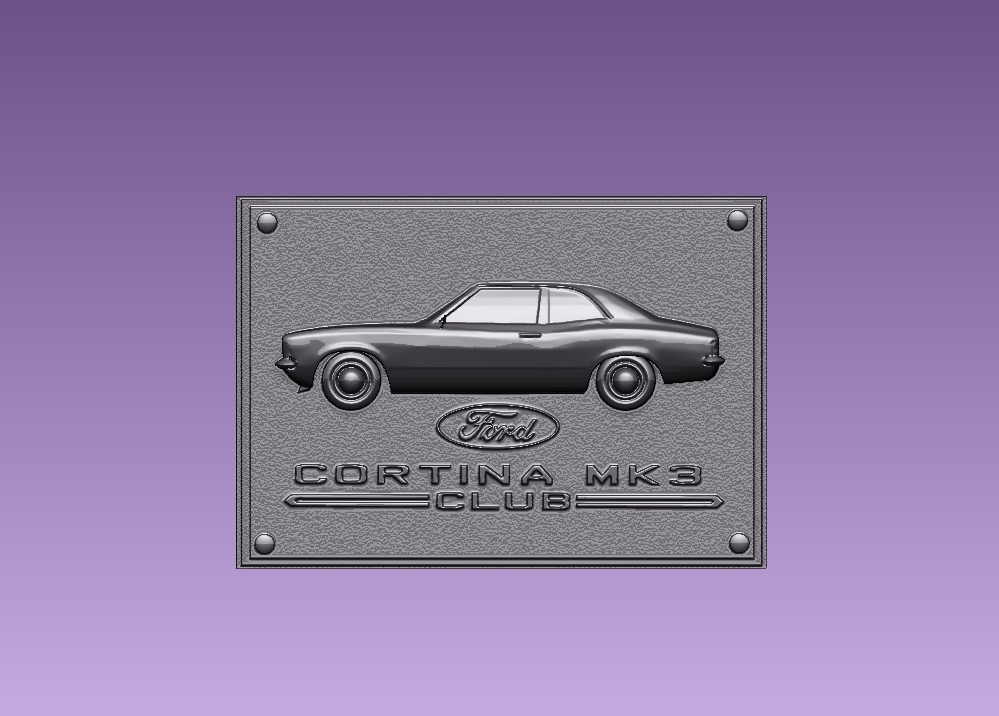 STL file ford cortina mk3 Plaque 🚙 ・3D printing design to download・Cults