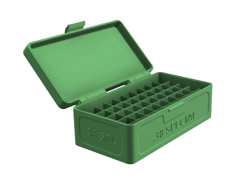 STL file AMMO BOX - .38 SPL - 50 ROUNDS 📦 ・3D printing model to ...