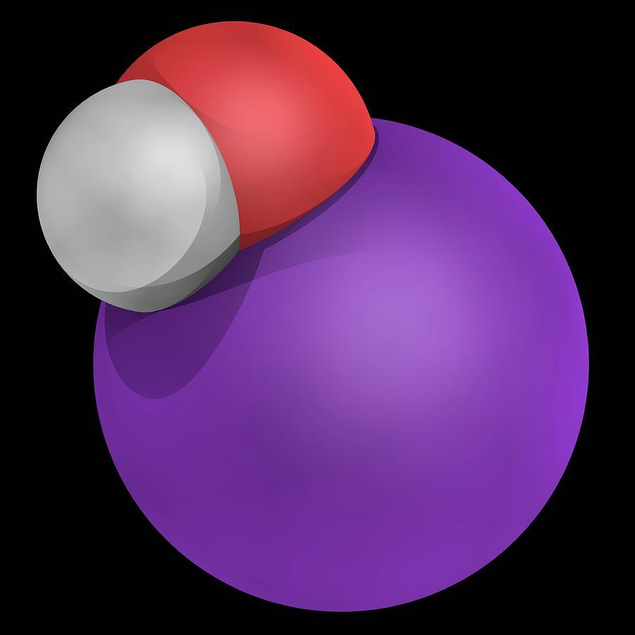 ⚛️ Química de la molécula de KOH・Archivo 3D Gratis para ・Cults