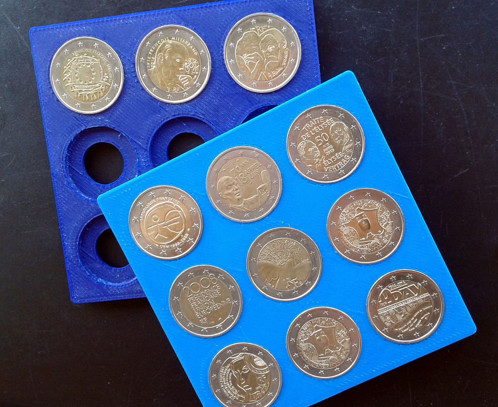 Archivo 3D gratis 2 euro coin display board 💶 ・Objeto de impresión 3D ...