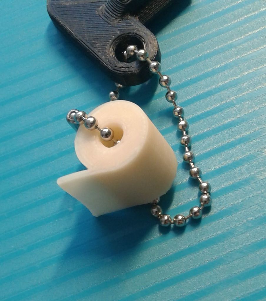 🚽 Toilet paper roll keyring- Loo roll - Rouleau PQ porte clé・Free 3D ...