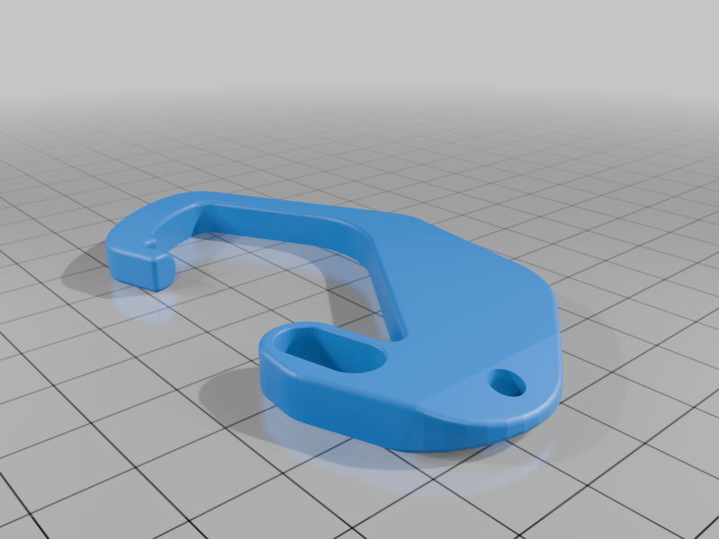 Free 3D file two parts carabiner (Mousqueton Mosquetón) 🌳 ・Template to ...