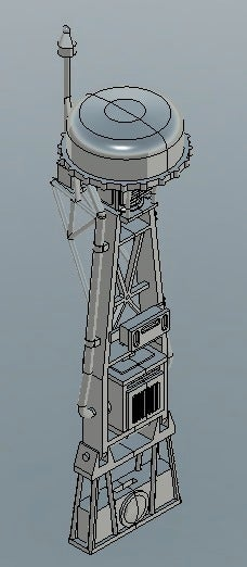 🚁 Radar Mast・Free STL File for ・Cults