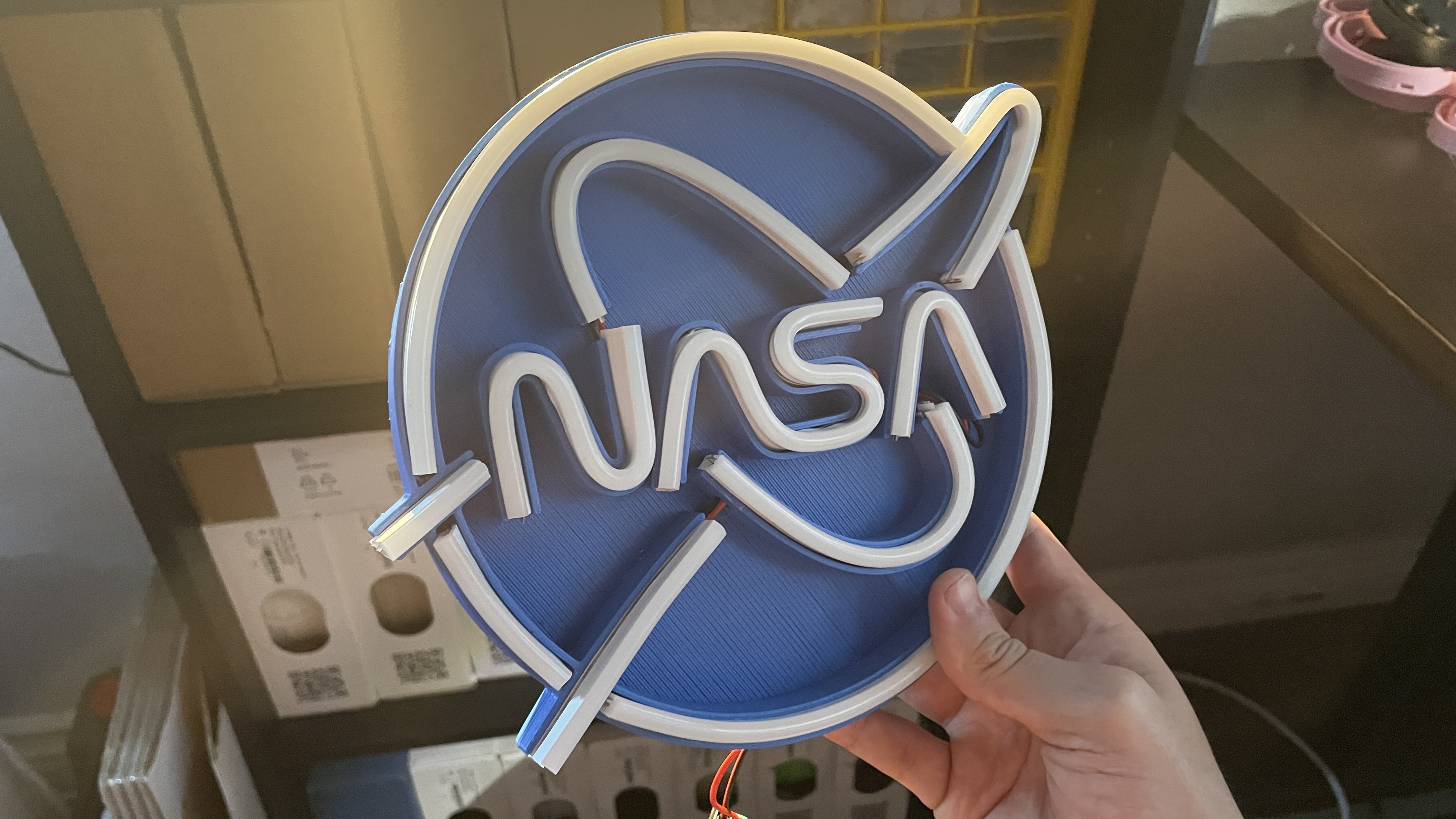 STL file 3D Printed NASA Neon Model 🎨 ・Design to download and 3D print ...