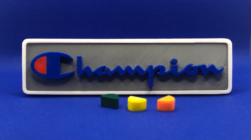Free STL file Champion custom logo sign plate 🎨 ・3D printable object to ...