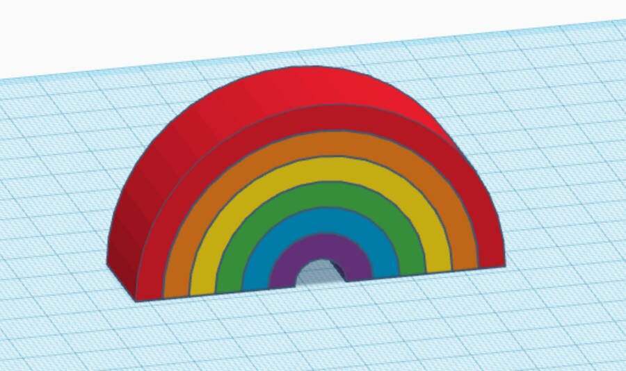 🌈 Pride Rainbow・Free STL File for ・Cults