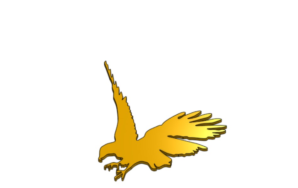 STL file Hawk Wall Art 🦅 ・3D printable model to download・Cults